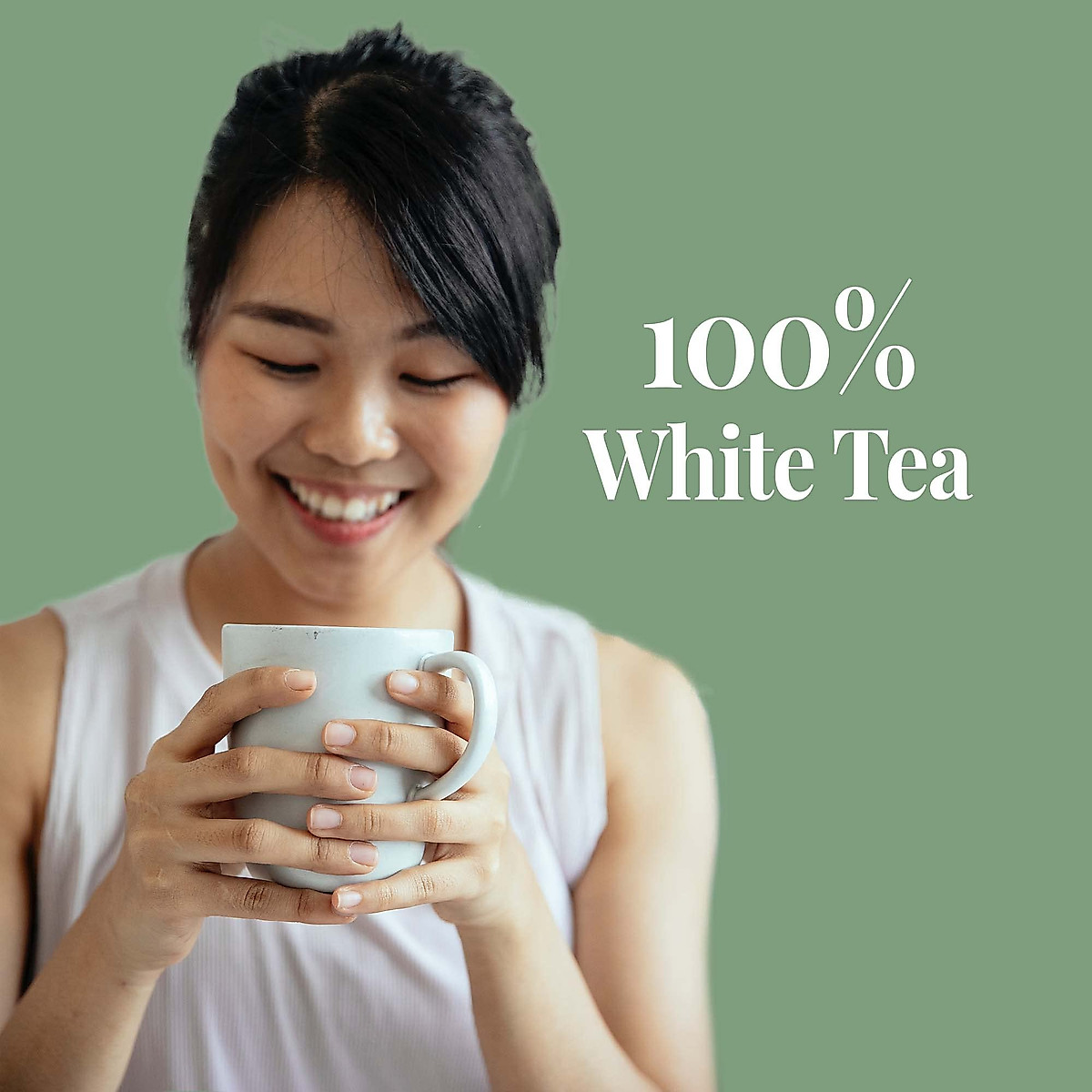 The Republic of Tea Emperor's 100% White Tea, Zero Calorie, Sugar-Free, Carb-Free, 50 Tea Bag Tin