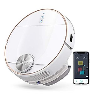eufy by Anker, RoboVac L70 Hybrid, Robot Vacuum, iPath Laser Navigation, 2-in-1 Vacuum and Mop, Wi-Fi, Real-Time Mapping, 2200Pa Strong Suction, Quiet, for Hardwood Floor to Medium-Pile Carpets