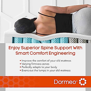 The Premium Mattress Topper by Dormeo (Queen) and True Evolution Pillow Bundle
