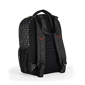 ONIVA - a Picnic Time brand - Disney Classic Mickey Mouse Park Tripper Day Bag - Cooler Backpack - Soft Cooler Backpack - Insulated Lunch Bag, (Black with White Pattern)