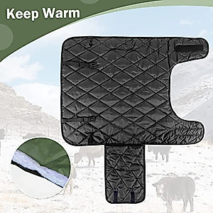 Calf Blankets Jacket for Calves - Green Keep Calves Warm, Soft Calf Cow Warm Clothes Comfortable Freezing Resistance Cold Proof Oxford Cloth Waterproof for Animal Husbandry for Home Farm