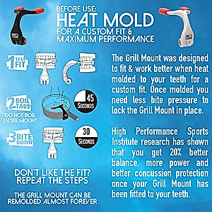 Pro Standard Grill Mount 3. 0 - The Best Mouth Mount Compatible with GoPro Cameras (Black)