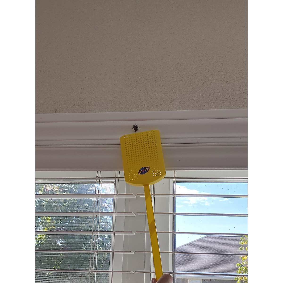 Swat-N-Scoop Heavy Duty Fly Swatter and Spider Catcher and Release (Pack of 3). Insect Fly Catchers for Inside Home. House Fly Killer or Humane Bug Catcher with Built in Insect Scoop.