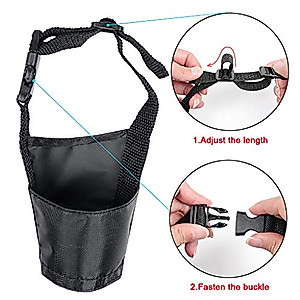 ewinever 5Pcs/Set Adjustable Breathable Safety Small Medium Large Extra Dog Muzzles for Anti-Biting Anti-Barking Anti-Chewing Safety Protection(Black)