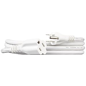 Amazon Basics Extension Cord, 13 Amps, 125V, 6 Foot, White