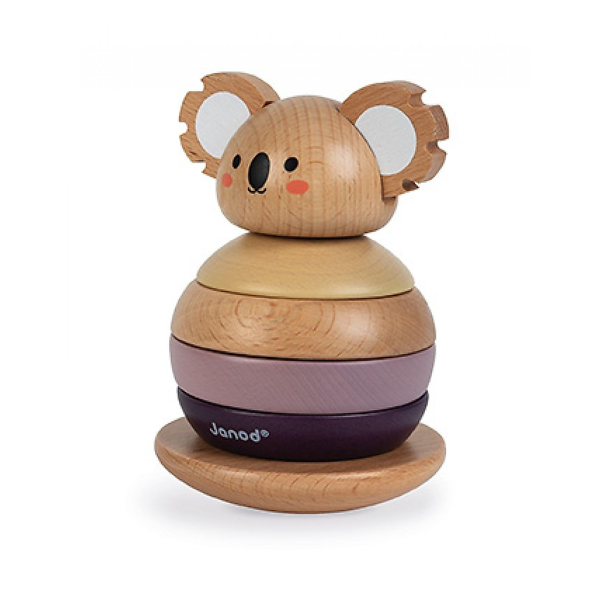 Janod World Wildlife Federation – Wooden Tumbling Koala - 6 Piece Set – Ages 12 Months+ - J08601