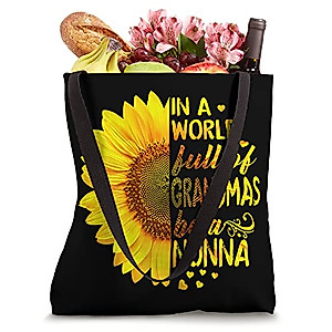 In a world full of grandmas be Nonna Sunflower Tote Bag