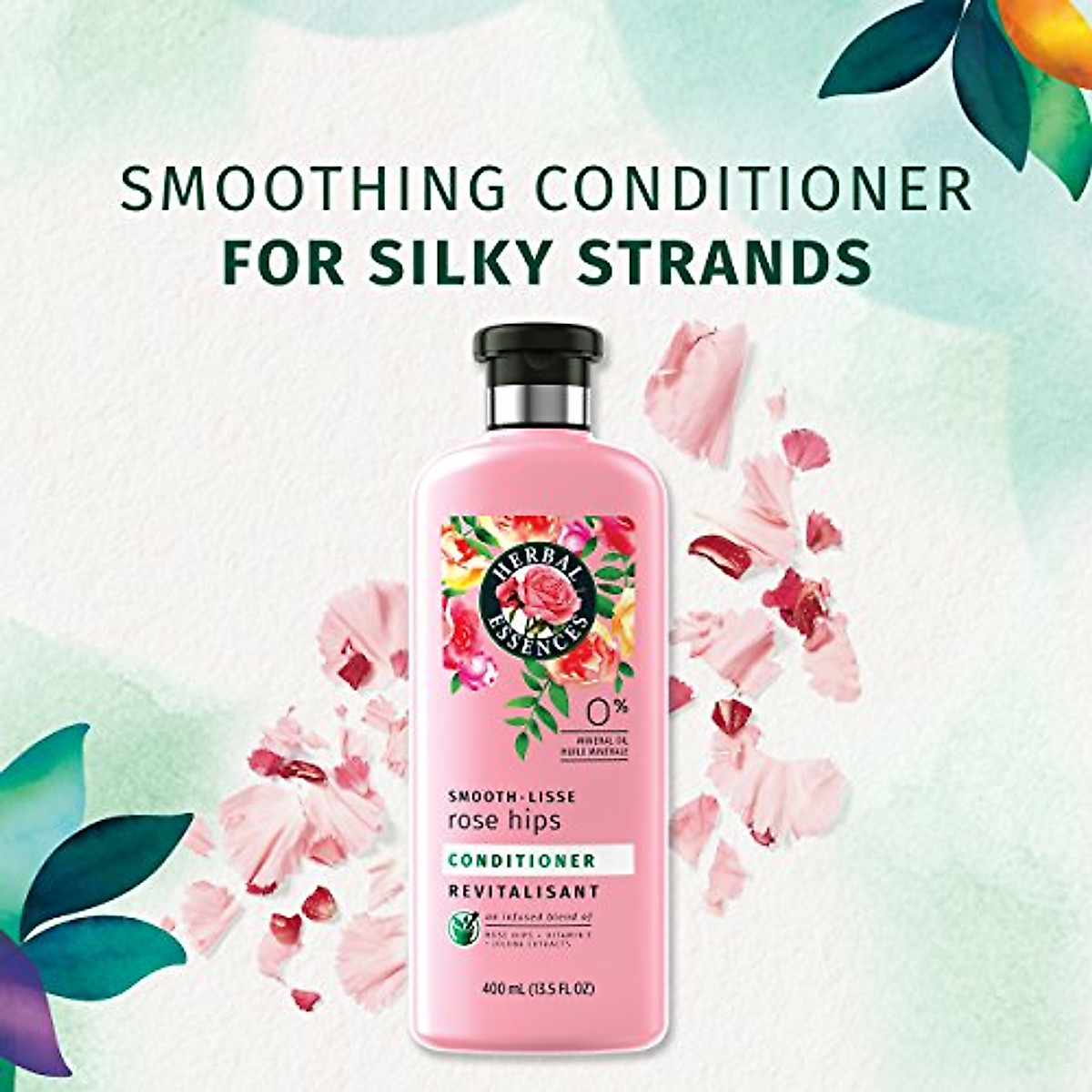 Herbal Essences Smooth Collection Conditioner with Rose Hips & Jojoba Extracts, 33.8 Fl. Oz (Pack of 1)