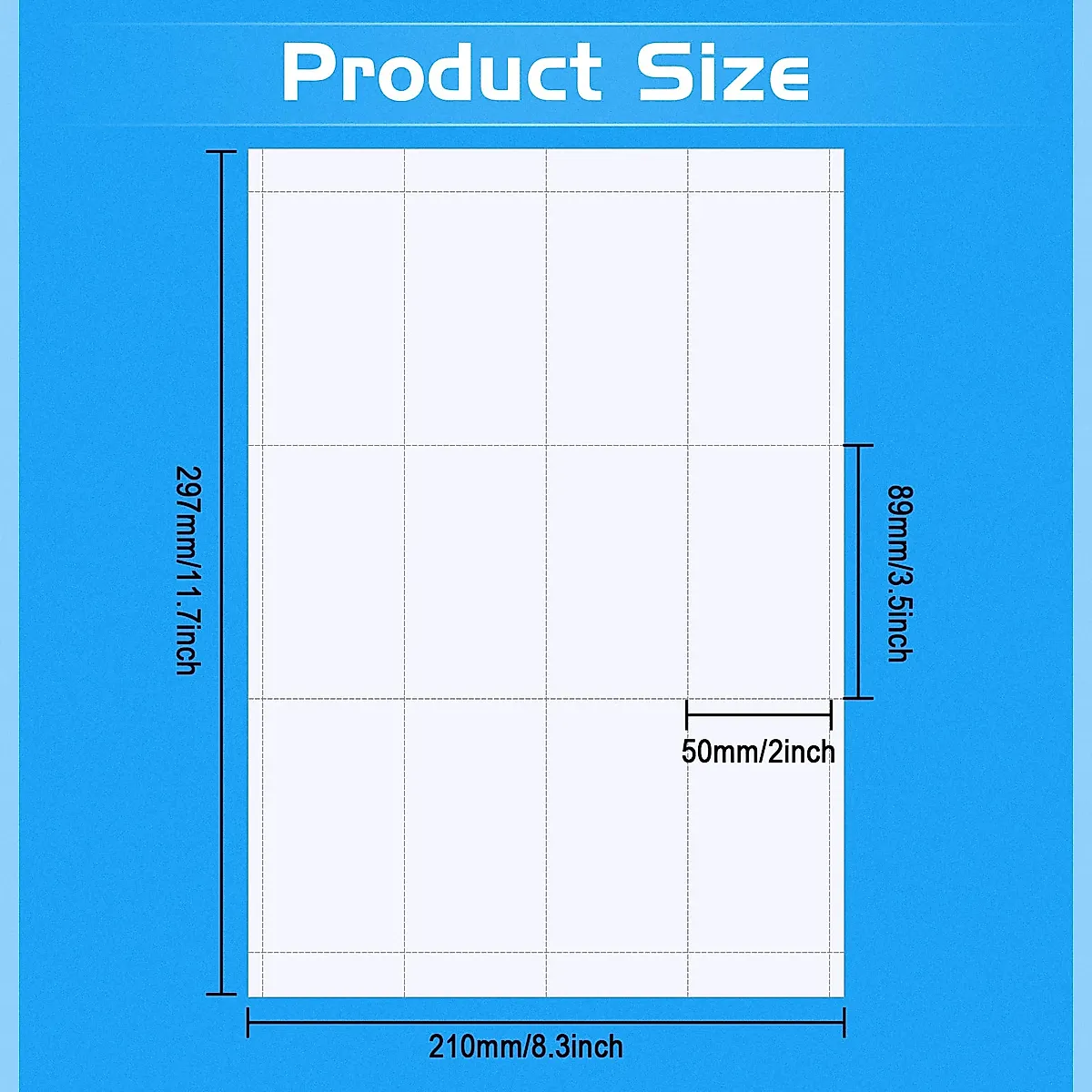 Tinlade Printable Business Cards Bulk Blank Business Cards Paper Compatible with Laser and Inkjet Printer Perforated Cardstock Design Your Own Personalized Business Cards, 3.5 x 2 Inch (3000 Pcs)