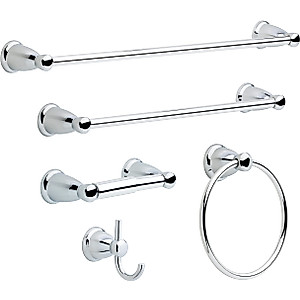 Franklin Brass Kinla (1-Pack) Hand Towel Holder Polished Chrome Towel Racks for Bathroom Wall Round Towel Ring Holder for Bath Towel Hanger for Kitchen, Bathroom Accessories KIN46-PC-1