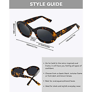 Mose Romano Retro Oval Sunglasses for Women Men Polarized Handmade Acetate Women's Sunglasses Trendy