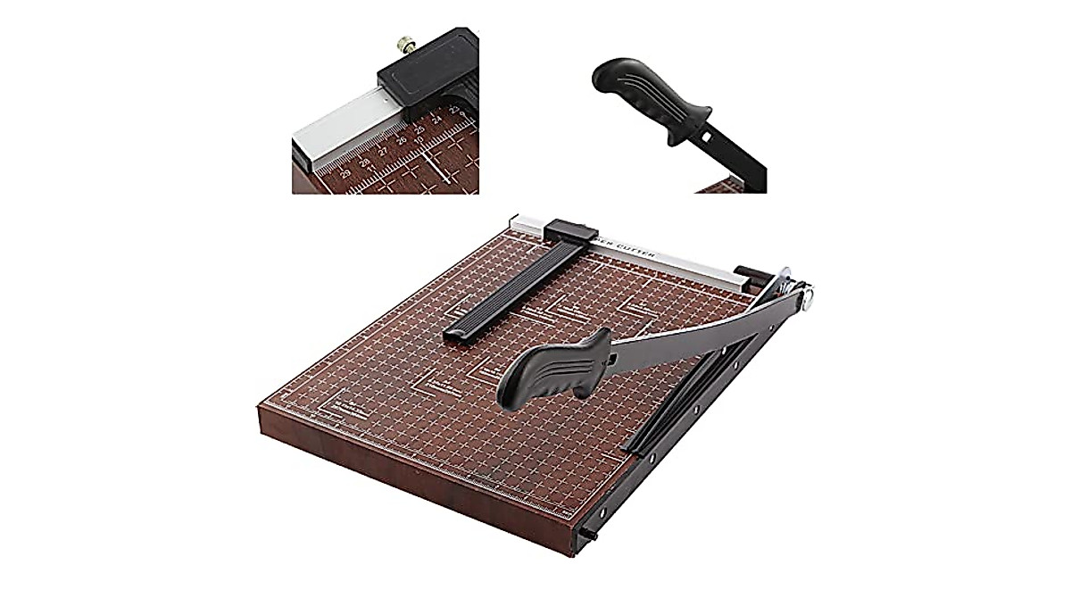 Heavy Duty Paper Cutter Guillotine - 15-Inch with Safety Lock