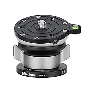 Leofoto LB-65 65mm Leveling Base for Tripod w Butterfly Lock Collar 40lb Max Load +/-15° Tilt