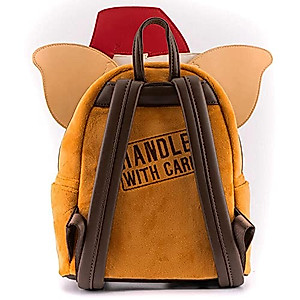 Loungefly Gremlins Gizmo Holiday Cosplay Adult Womens Double Strap Shoulder Bag Purse with Removable Hat