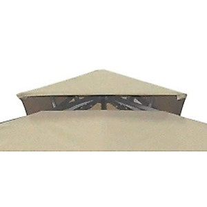 BOSCE 10ft x 10ft Hardtop Outdoor Gazebo, in Beige