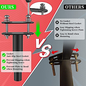 Dikeo 4 Pcs Adjustable Metal Bed Frame Support Leg, Bed Support Legs 7.08" - 13", Bed Support Legs for Wood Slats, Bed Replacement Legs, Adjustable Bed Legs Replacement 881Ibs/400kg