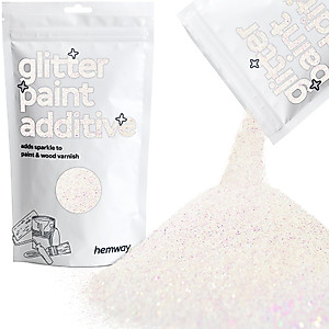 Glitter Paint for Walls Mother of Pearl Iridescent Additive Emulsion Latex Acrylic Sparkles Interior Painting 100g / 3.5oz
