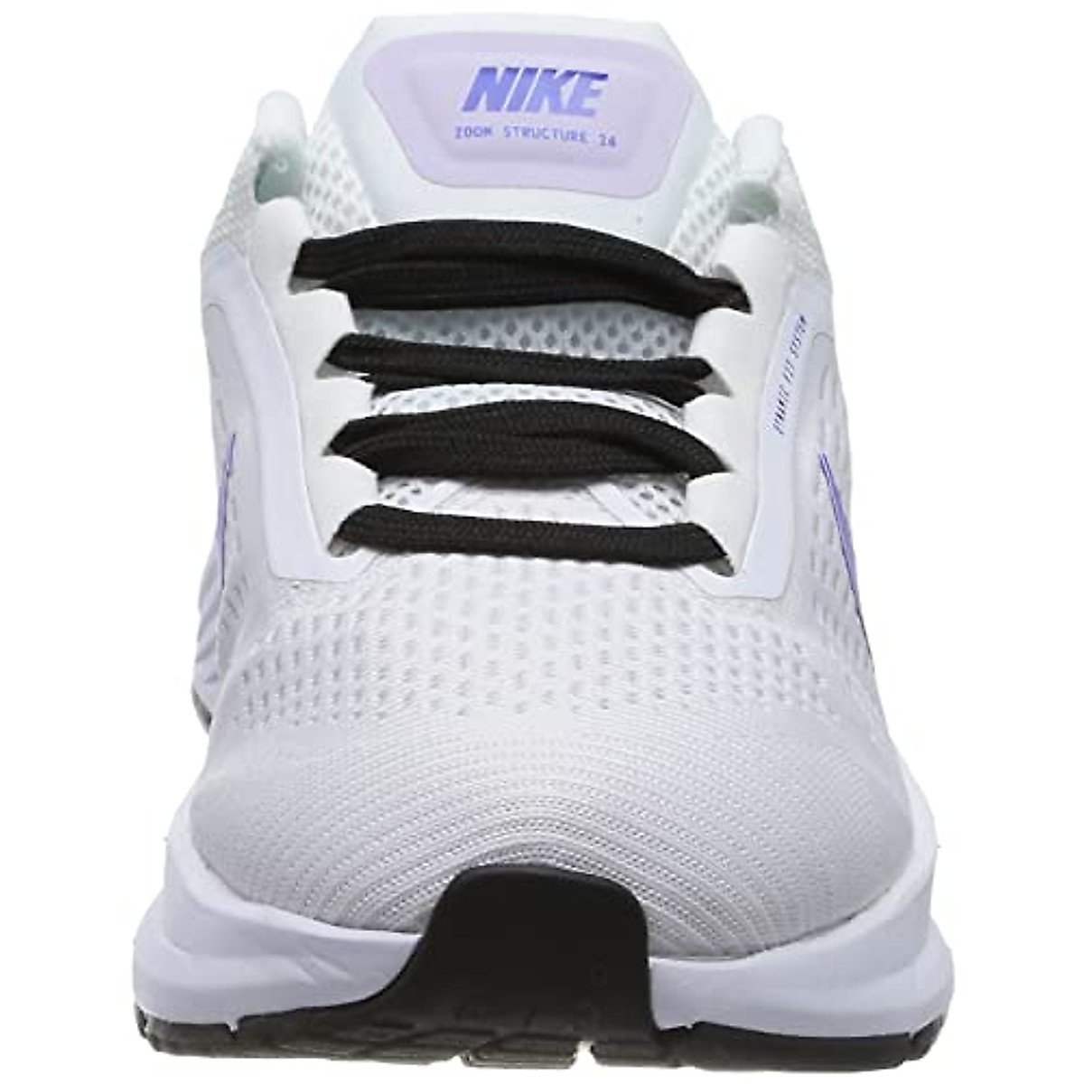 Nike Women's Zoom Structure 24 Trainers (White/Barely Grape/Cerulean/Psychic Purple, us_Footwear_Size_System, Adult, Women, Numeric, Medium, Numeric_9_Point_5)