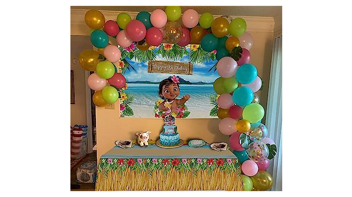 Moana Backdrop Tablecloth For Birthday Parties