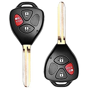 Keyless Entry Remote Replacement Key Fob Fit for Toyota Rav4 2006-2010/Scion XB 2008-2013 Vehicles That Use HYQ12BBY with 4D67 Chip (2 Pack)