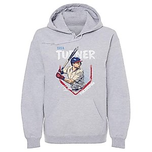 500 LEVEL Trea Turner Hoodie Sweatshirt (Hoodie, XXX-Large, Gray) - Trea Turner Philadelphia Base WHT