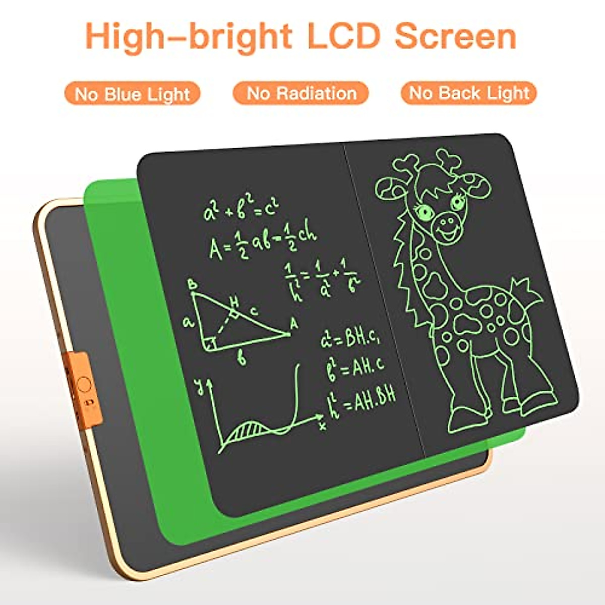 Wicue 21 inch Split Screen LCD Writing Tablet,Portable Erasable Electronic Magic Drawing Pads, Highlight Digital Paper Tablet, Large Doodle Board Gift for Business Office/Message Boards