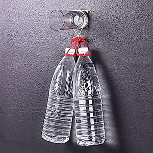 10Pcs Transparent Wall Mounted Replacement Sticky Pads for Kitchen Bathroom Shower Caddy Organizer Rack Holder Nail Free Adhesive Hooks Shower Accessories Shower Caddies (Double-Sided Sticker)