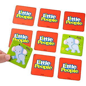 Mattel Games Fisher-Price Make-A-Match Card Game with Little People Theme, 56 Cards for 2 to 4 Players, Gift for Kids Ages 3 Years & Older