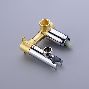 TRUSTMI Toilet Concealed Hot and Cold Bidet Spray Set, Brass Hand Held Warm Water Sprayer Shattaf,Chrome