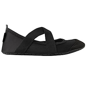 FITKICKS Crossovers Active Footwear, Foldable Shoes, Medium, Black