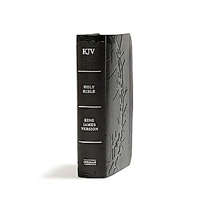 KJV Compact Reference Bible, Charcoal LeatherTouch, Red Letter, Pure Cambridge Text, Presentation Page, Cross-References, Full-Color Maps, Easy-to-Read Bible MCM Type