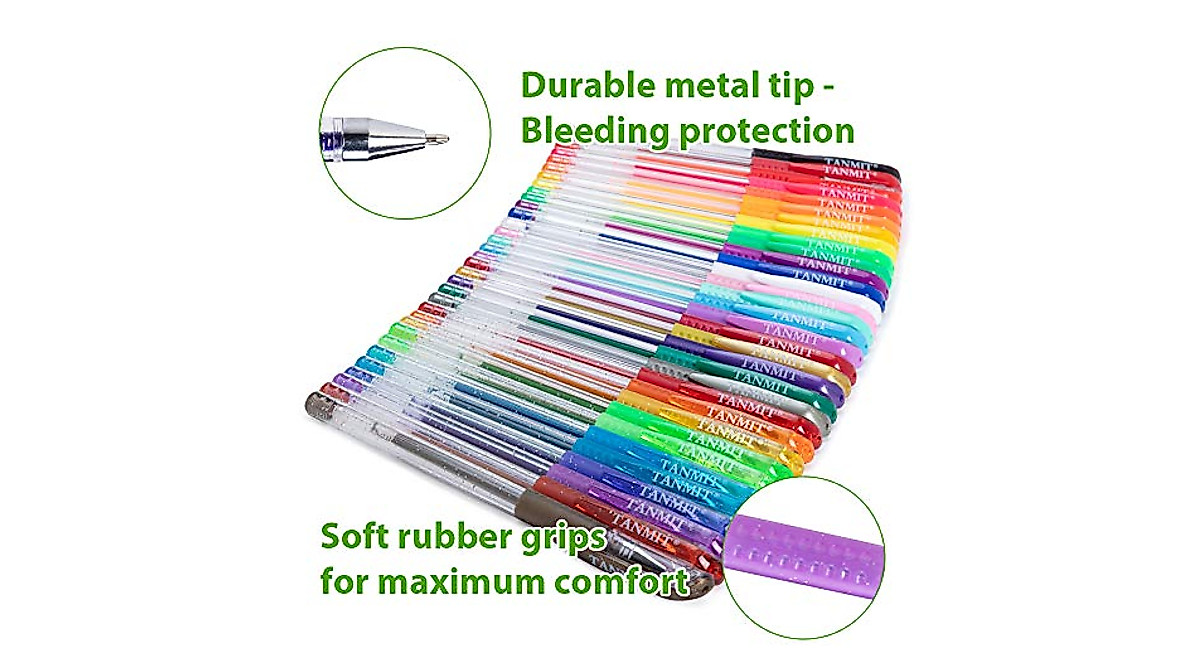 TANMIT 33 Color Gel Pens - Art, Coloring & Journaling