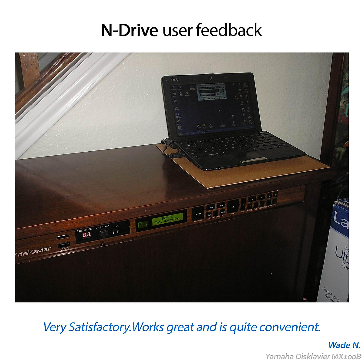 Nalbantov USB Floppy Disk Drive Emulator N-Drive 100 for Yamaha Disklavier MX100A, MX100B, MX101R, MX100MR, MX100M, MX300MR, MX202