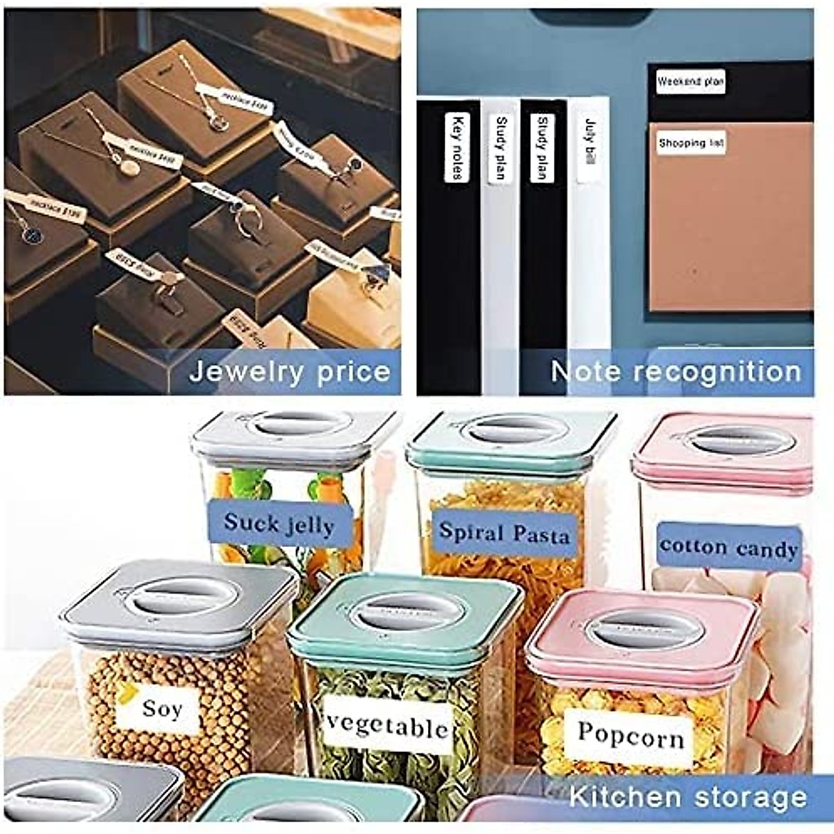 Phomemo Label Maker- D30 Mini Label Makers Machine with Tape, Bluetooth Portable Label Printer, Small Label Maker for Kitchen, School, Small Business, Easy to Use