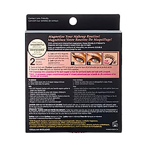 KISS Magnetic False Eyelashes, Lure', 12 mm, Includes 1 Pair Of Magnetic Lashes, Magnetic Lash Eyeliner, Contact Lens Friendly, Easy to Apply, Reusable Strip Lashes