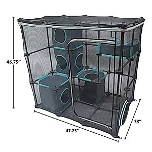 Kitty City Claw Indoor and Outdoor Mega Kit Cat Furniture, Cat Sleeper, Outdoor Kennel