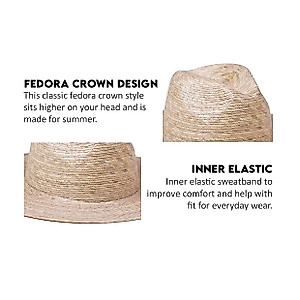 Lack of Color Women's Palma Fedora (Small/Medium, Natural)