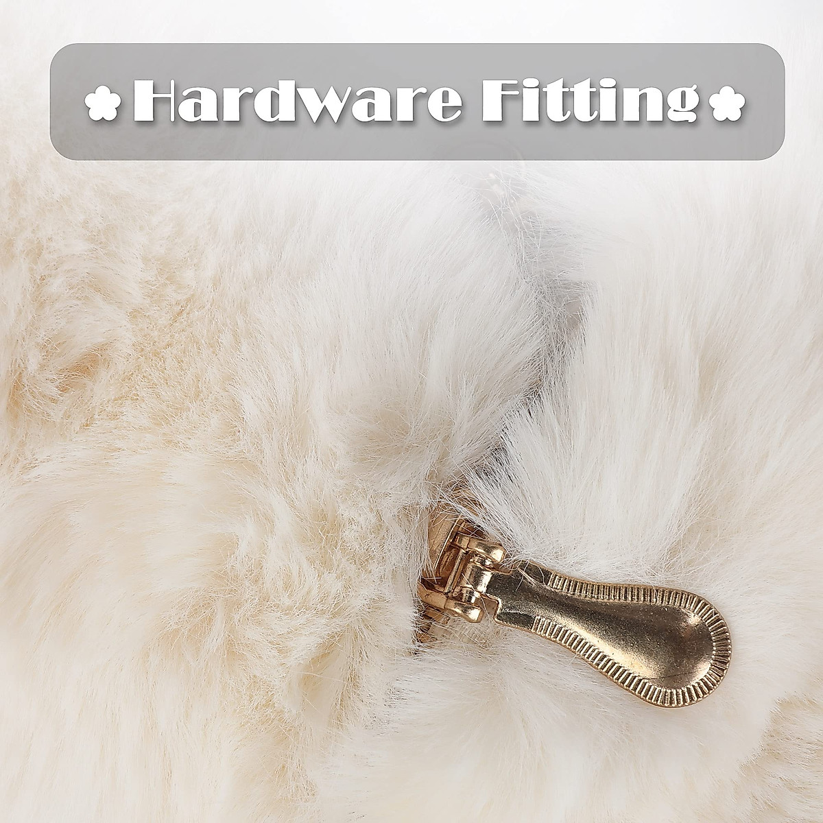 TANOSII Fuzzy Rabbit Bag Faux Fur Fluffy Handbag Furry Evening Bag Crossbody Bag for Women White