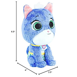 Disney Junior T.O.T.S. KiKi the Cat, 6-inch Bean Plush Stuffed Animal, Small Plushie