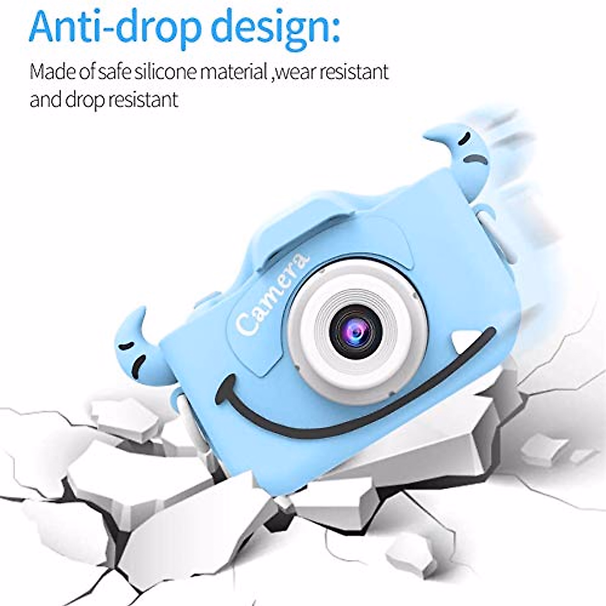 Camera for Girls and Boys, Gift for Christmas, Digital Dual Camera 2.0 Inches Screen 20.0MP Video Camcorder Anti-Drop Children Selfie Cartoon Camera Toys for Gift - 32GB Memory Card Included