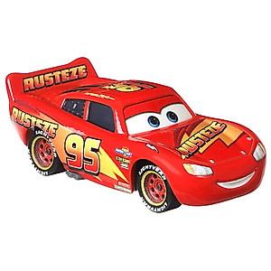 Disney Cars Toys Rust-eze Lightning McQueen, Miniature, Collectible Racecar Automobile Toys Based on Cars Movies, for Kids Age 3 and Older, Multicolor