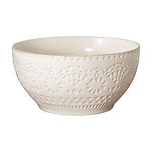 Pfaltzgraff Chateau Cream Serving Bowl, 9-Inch, cream, white, 4 quarts