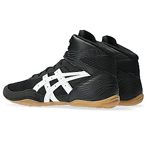 ASICS Kid's MATFLEX 7 Grade School Wrestling Shoes, 2, BLACK/WHITE