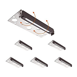 CLOUDY BAY [6 Pack] 7 Inch 12V-15 VAC/DC Low Voltage Hardscape Lighting Paver Light,Retaining Wall Lights Outdoor,IP65 Waterproof, 5W 2700K Soft White,Frost Lens Deck Step Light