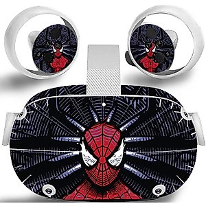 Oculus Quest 2 VR Headset and Controller Sticker, Vinyl Decal Skin for VR Headset and Controller, Virtual Reality Protective Accessories - Funny Cartoon