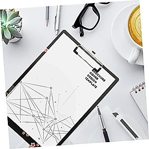 Acrylic Sheet Document Writing Board Metal Clip Hardboard Document Clipboard Folder Exam Paper Clips Acrylic Clipboards Good Looking Black Office Board Clipboard