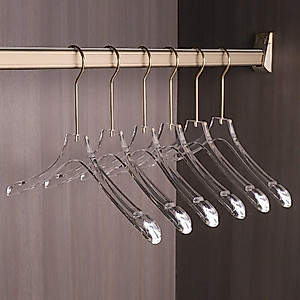 ZHYHSM-111 Acrylic Clothes Rack Clothing Store Display Clothes Rack Crystal Acrylic Hanging Clothes Racks