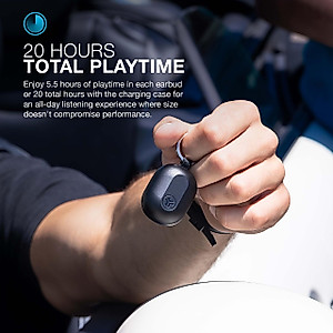 JLab JBuds Mini True Wireless Bluetooth Earbuds + Charging Case, Charcoal Black, IP55 Sweat and Dust Proof, Bluetooth Multipoint, Be Aware Audio, 3 EQ Sound Settings, Crystal Clear Calls