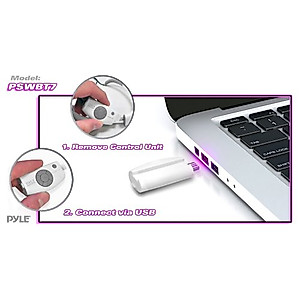 Upgraded Active Sport Waterproof Headphones - Marine Grade Water Resistant Bluetooth Headset Wireless Headphones Earbuds w/ Microphone, Handsfree Call, LED, Rechargeable Battery - Pyle PSWBT7PN (Pink)