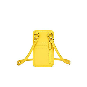 JW PEI Women's Aylin Canvas Cell Phone Crossbody Bag (Yellow)